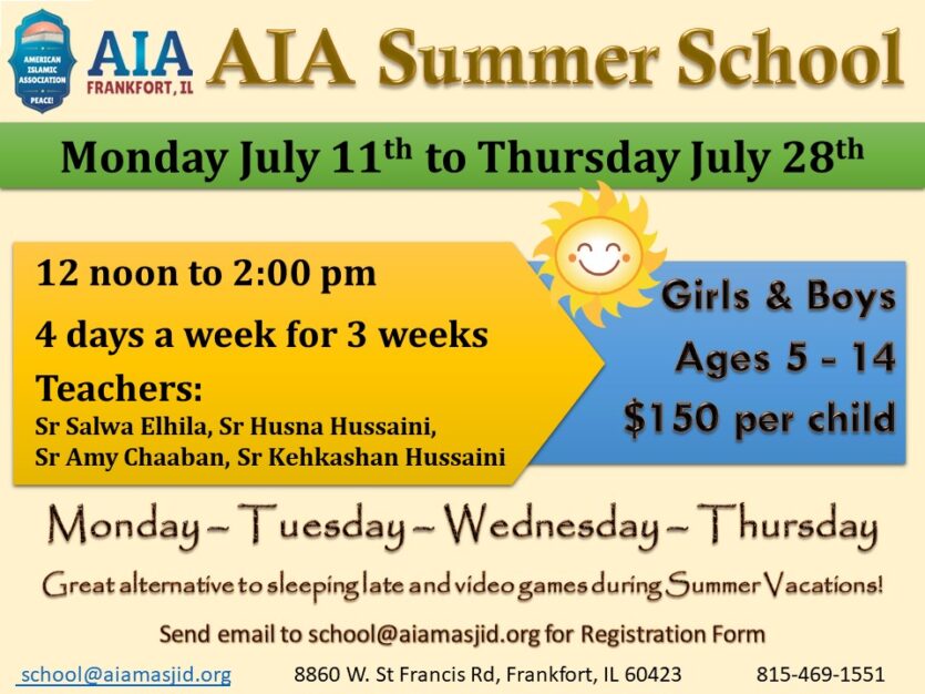 AIA Summer School – American Islamic Association